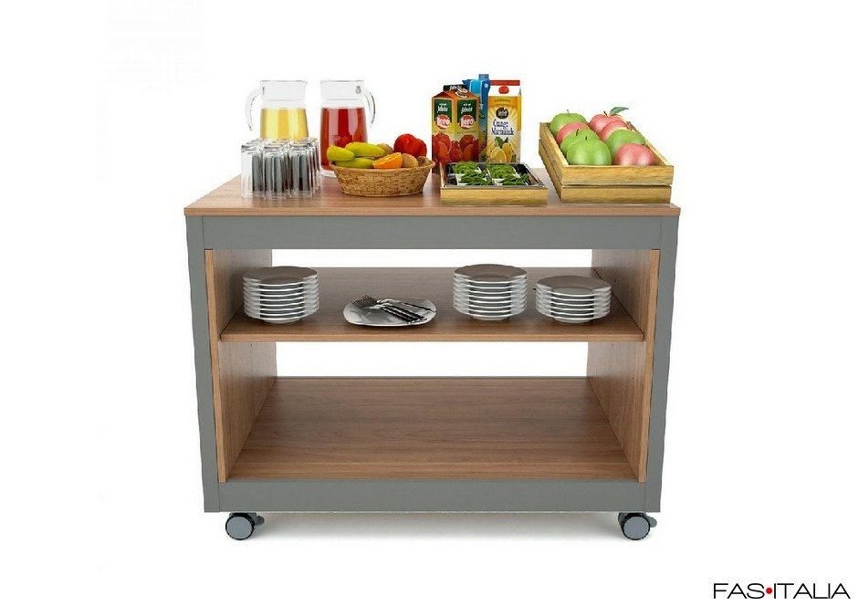 Mobile buffet multiuso su ruote | Fas Italia